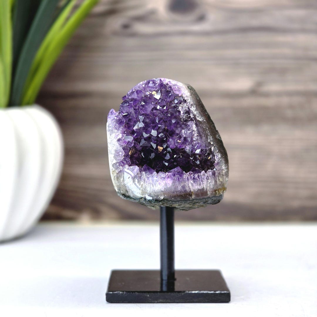 Small Amethyst Geode – Deep Purple Crystal From Uruguay - Etsy