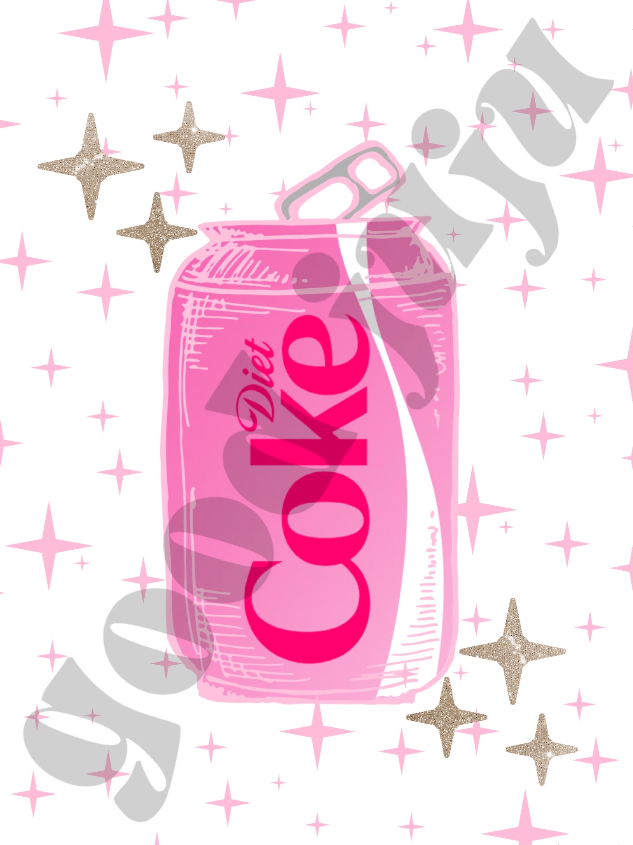 Preppy Pink Soda Can Wall Print (digital Download) Preppy Wall Prints ...