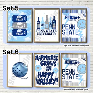 Penn State, PSU Wall Art - Set of 3 - Choose Your Favorite Set! Trendy ...