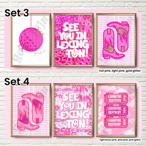 UKY Lexington, Kentucky Wall Art - Set of 3 - Choose Your Favorite Set ...