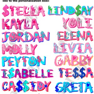 Preppy Custom Name Wall Print (digital Download) - Etsy