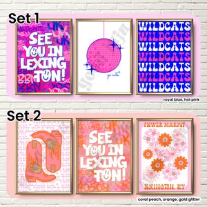 UKY Lexington, Kentucky Wall Art - Set of 3 - Choose Your Favorite Set ...