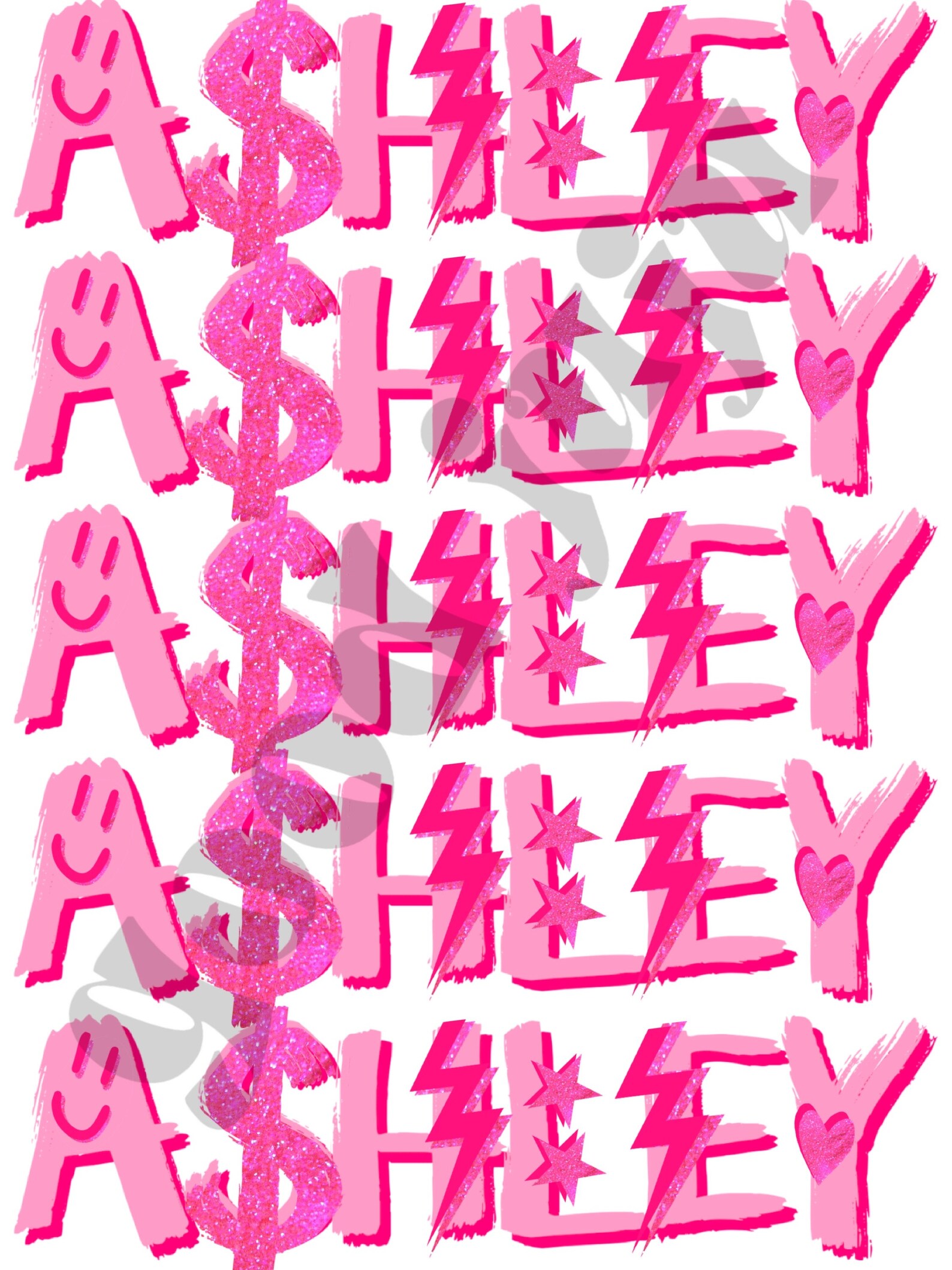 Preppy Custom Name Wall Print digital Download - Etsy