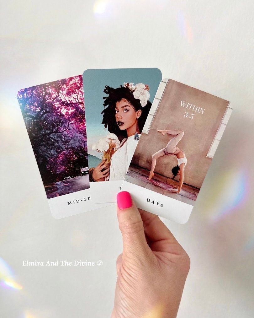 The Foreseeing Deck of Time Timing Oracle Deck Time Frame Tarot Deck ...