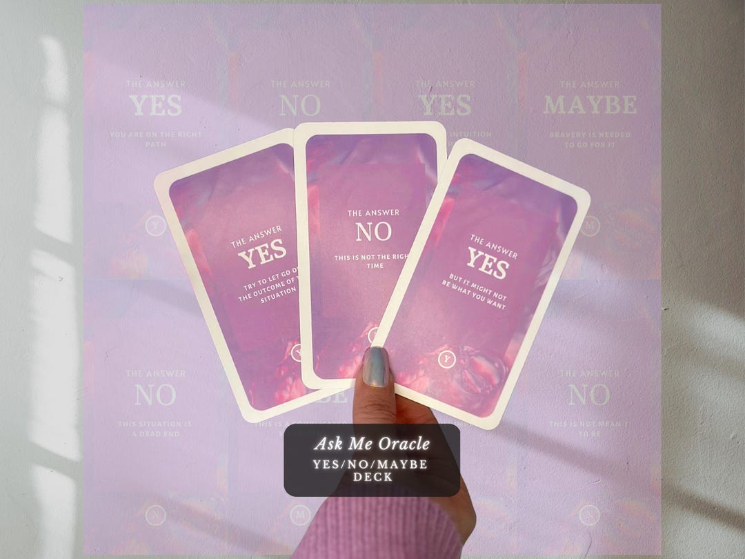 Ask Me Oracle Yes or No Oracle Deck Clarifying Cards Tarot - Etsy