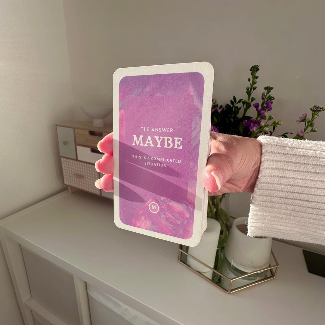 Ask Me Oracle | Yes or No Oracle Deck | Clarifying Cards | Tarot - Etsy