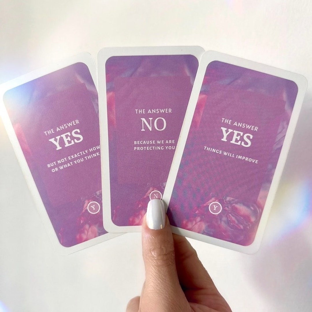 Ask Me Oracle Yes or No Oracle Deck Clarifying Cards - Etsy