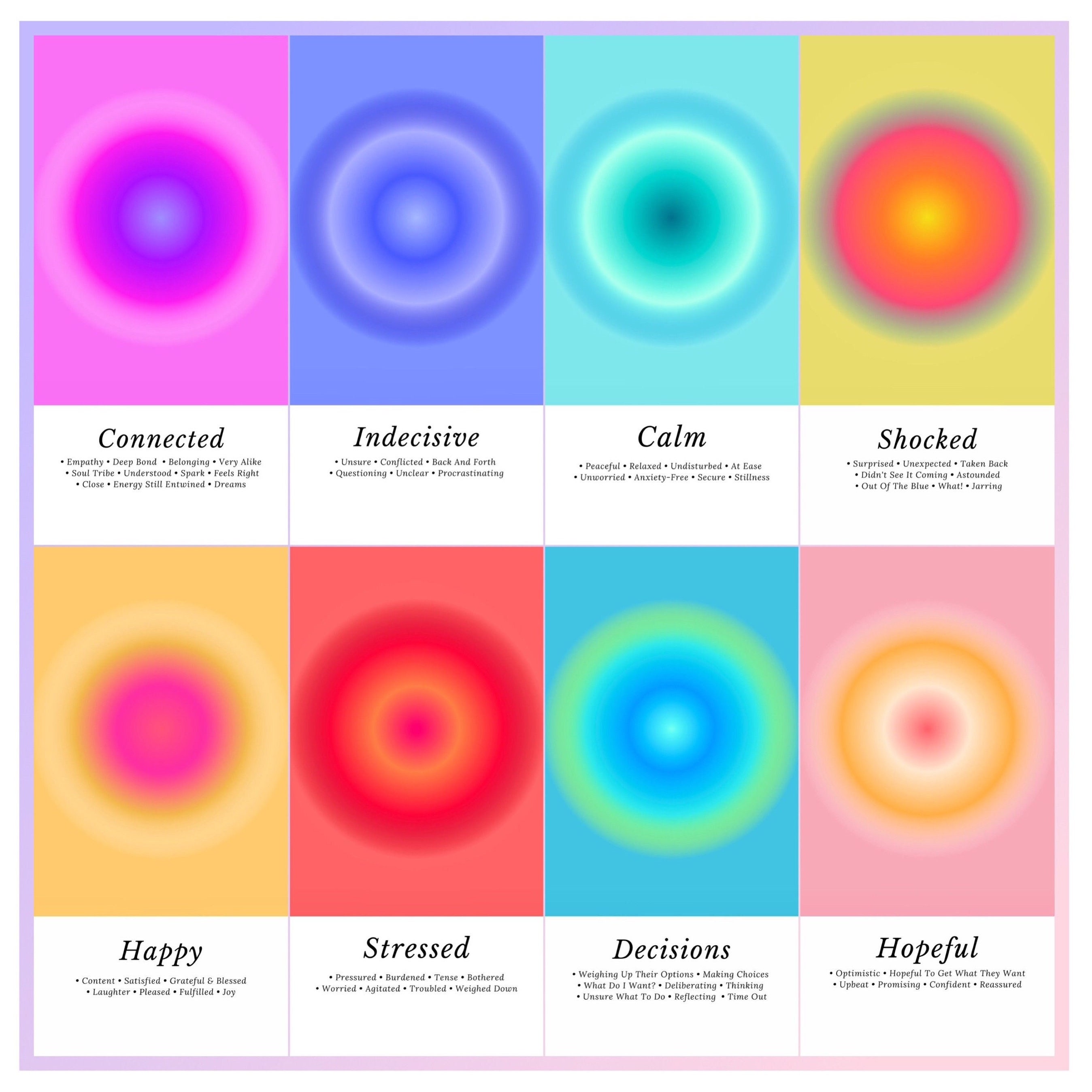 Rainbow Moods Oracle Deck Emotions Deck How Do They Feel - Etsy