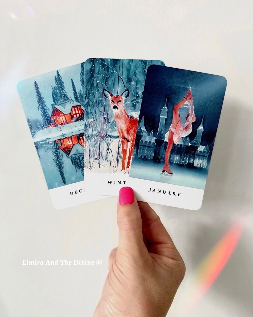 The Foreseeing Deck of Time Timing Oracle Deck Time Frame Tarot Deck ...