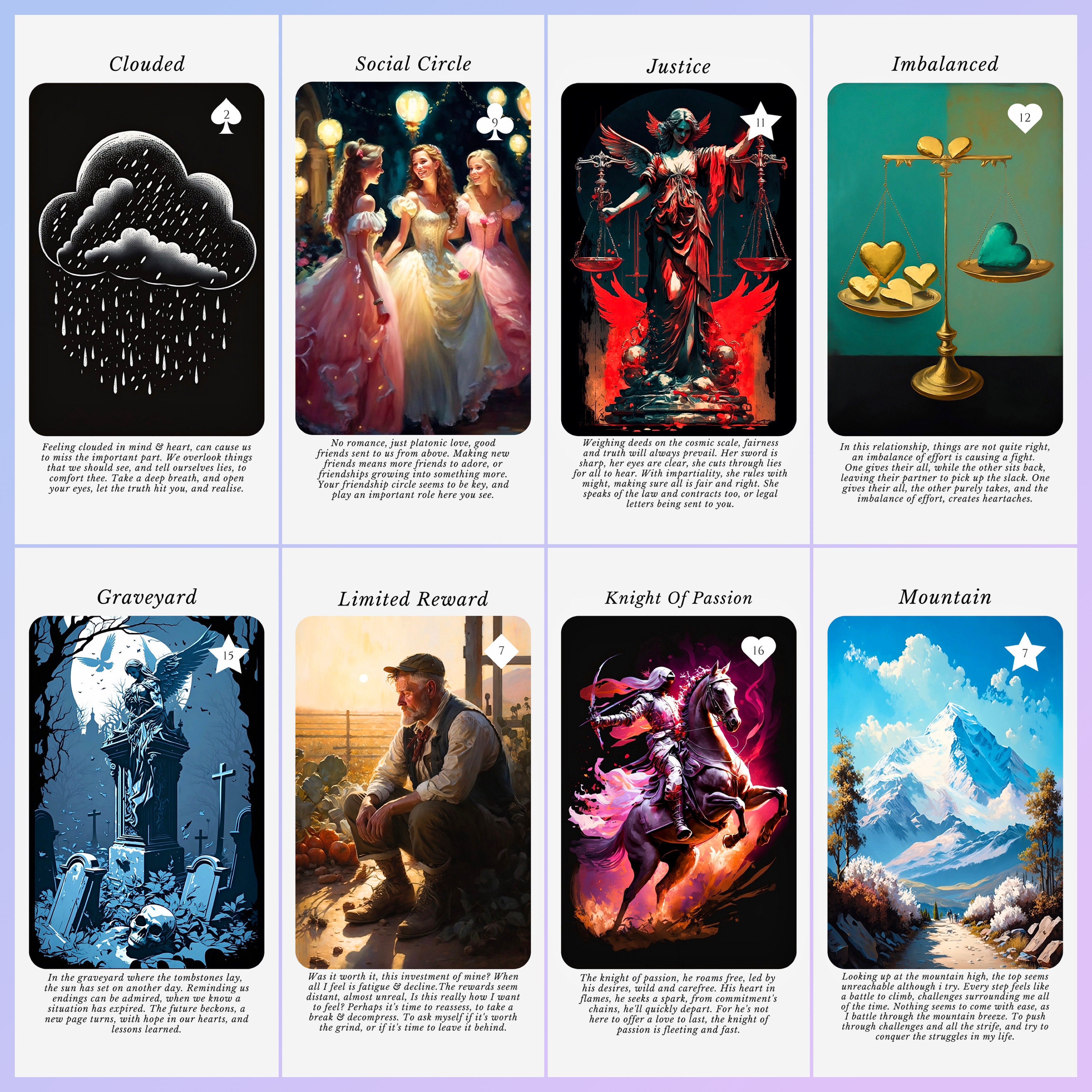 The Sedora Oracle Romance Edition Love Oracle Playing Card Style Poetry ...