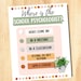 Where is the School Psychologist Door Sign, Colorful Door Sign, Digital ...