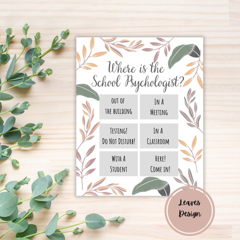 Personalized Door Sign (floral, Colorful & Leaves) Digital Download ...