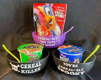 Cereal Sly Spooky Cereal Bowls - Etsy