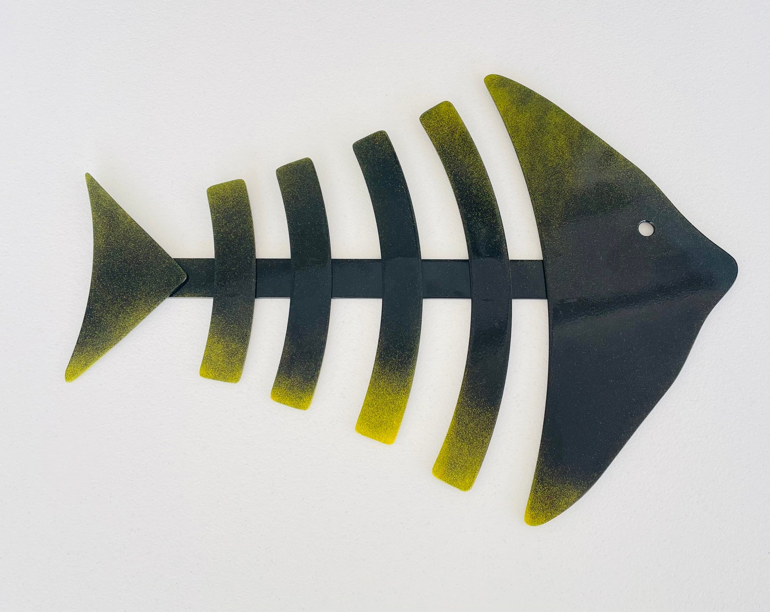 Bone Fish Metal Wall Decor Coastal Beach Theme, Powder Coated, Wall Art ...