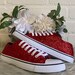 Red Glitter Sneakers for Wedding or Special Occasion, Bling Bridal ...