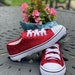 Red Glitter Sneakers for Wedding or Special Occasion, Bling Bridal ...