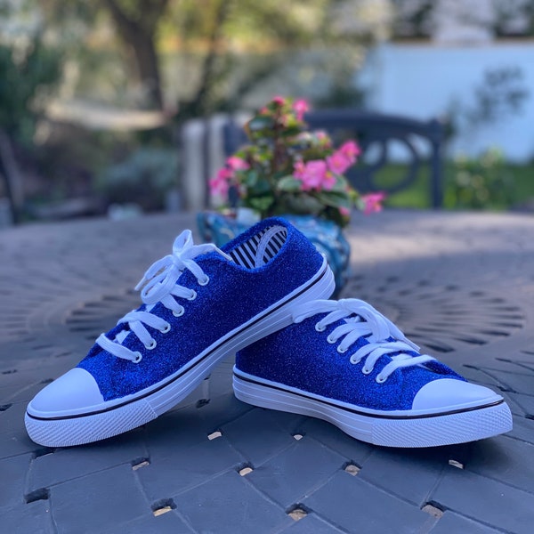 Royal Blue Bridal Sneakers - Etsy