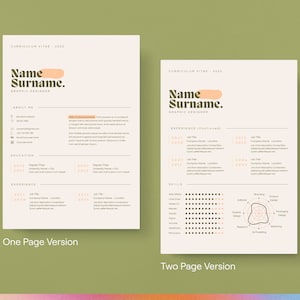 Creative Resume Template Bundle, Modern 3 Pages and Cover Letter CV ...