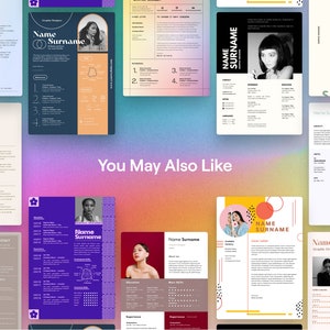 Professional Resume Template With Photo, Modern Executive Curriculum ...