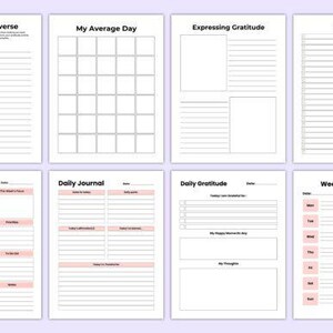 2025 Vision Board Planner Canva Template Planner - Etsy