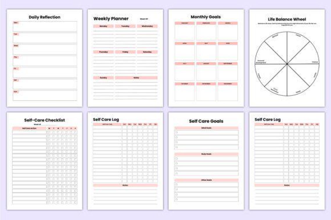 2025 Vision Board Planner Canva Template Planner - Etsy