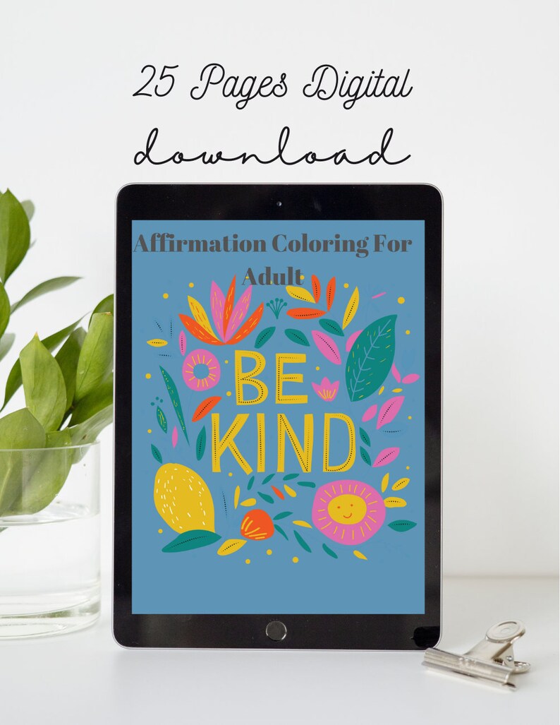 Affirmation Coloring for Adults - Etsy