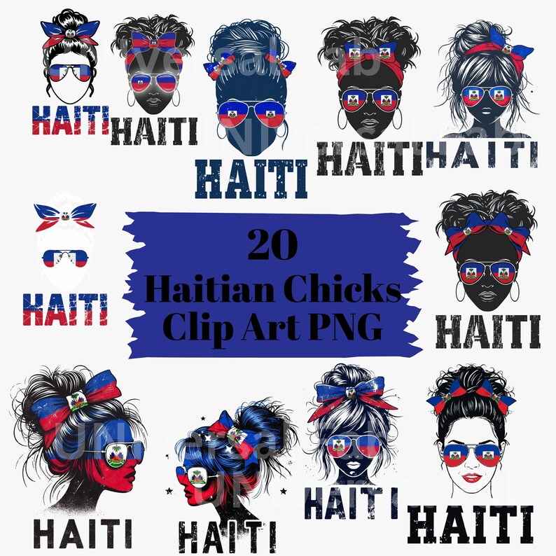 Haitian Girls PNG Clip Art | Caribbean Culture Graphics (digital ...