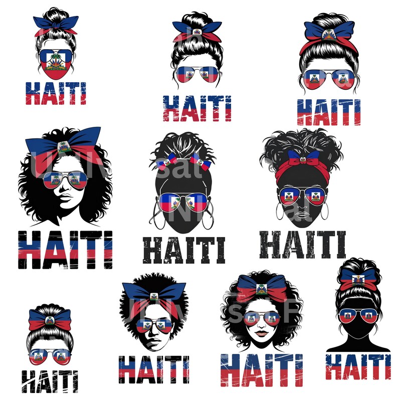 Haitian Girls PNG Clip Art | Caribbean Culture Graphics (digital ...