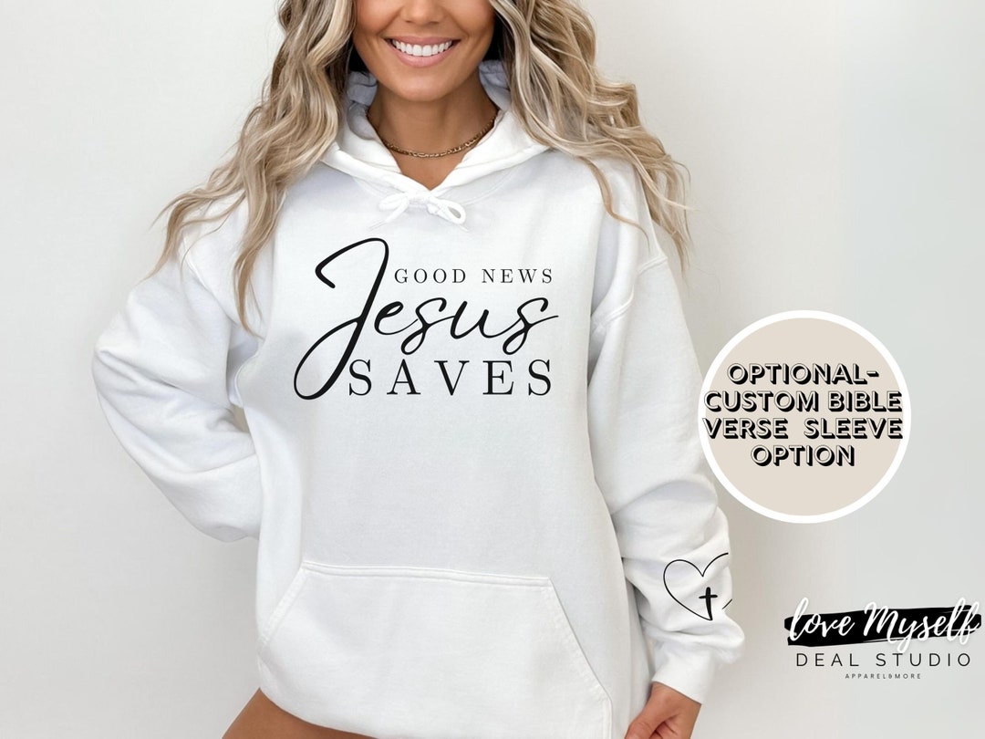 Jesus Saves Hoodie Bible Verse Hoodie Aesthetic Christian Merch Jesus ...