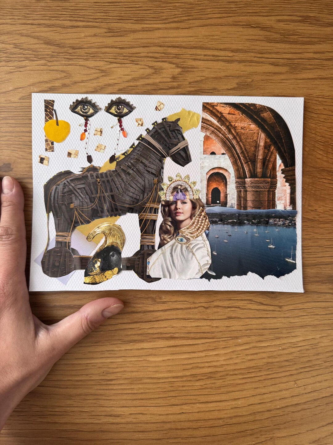Collage Trojan War,collage Greece,postcard Greece, Souvenir Greece ...