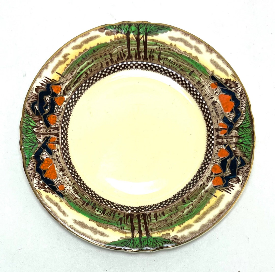 Antique Myott Son Co. Englands Countryside Decorative Ceramic Plate - Etsy