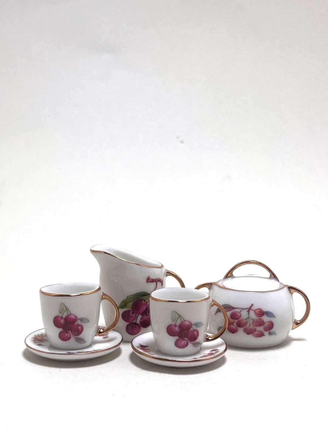 Vintage 1970s Ceramic Dolls House Tea Set Ornaments - Etsy