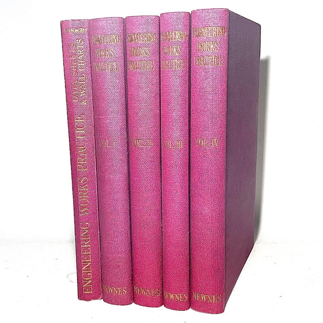 Set of 5 Vintage Engineering Books - Etsy