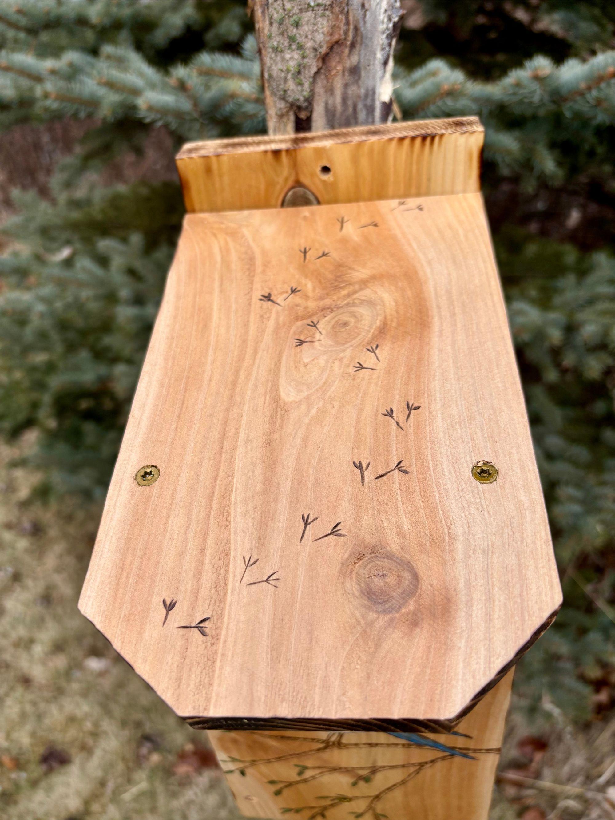 Bluebird House, Wood Bird House, Nesting Box for Bluebirds, Gift for ...