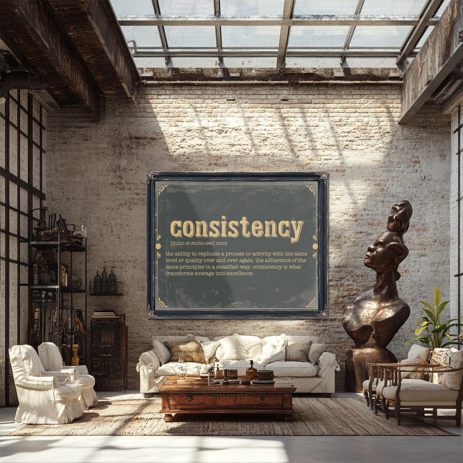 Consistency Word Definition Wall Art - Gift for Consistency Dictionary ...