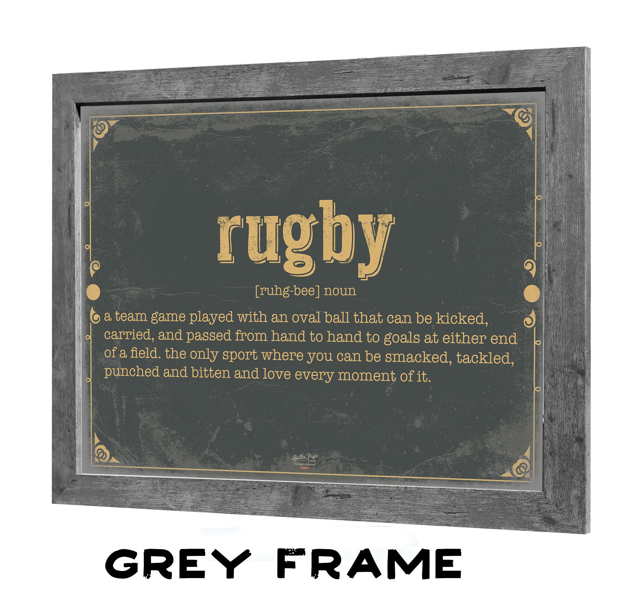 Rugby Word Definition Wall Art Gift for Rugby Dictionary - Etsy