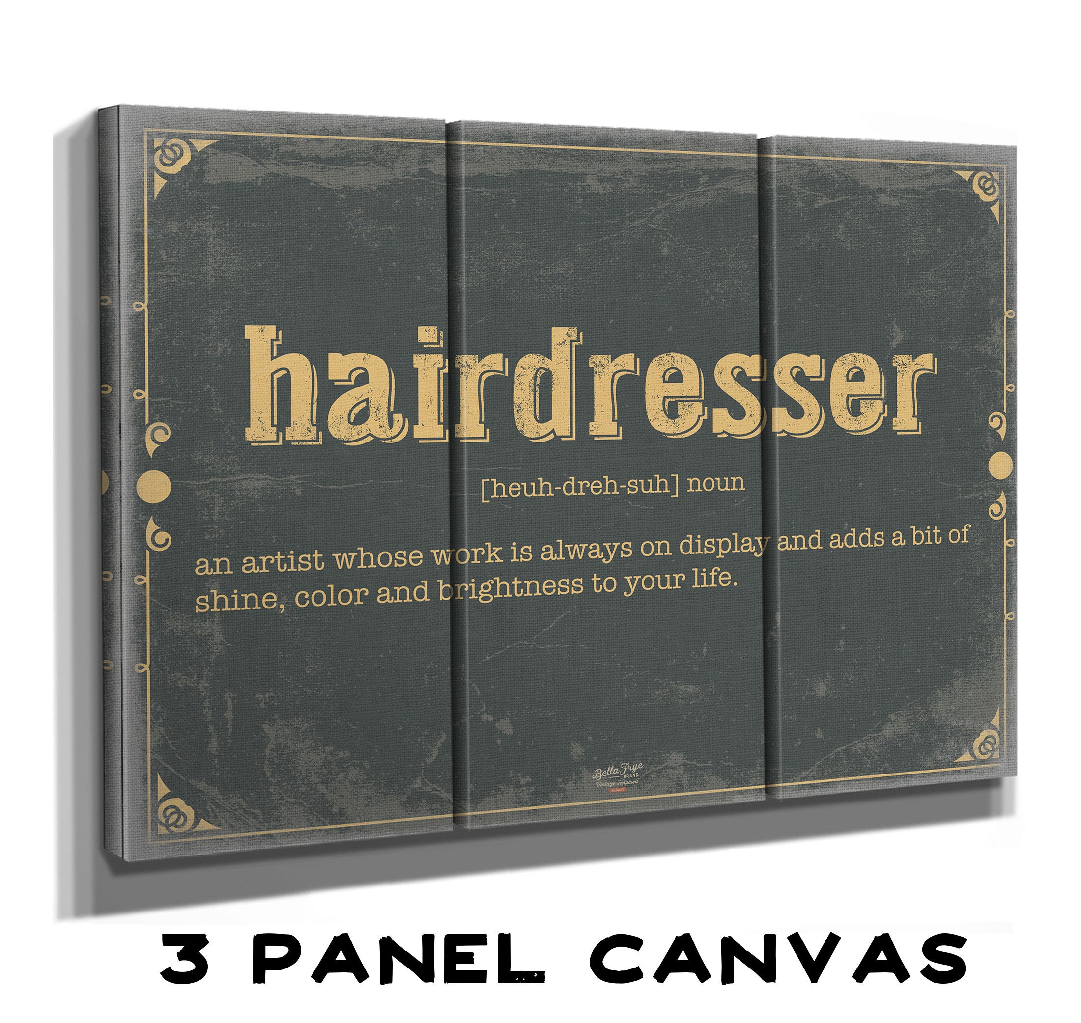 Hairdresser Word Definition Wall Art Gift for Hairdresser - Etsy