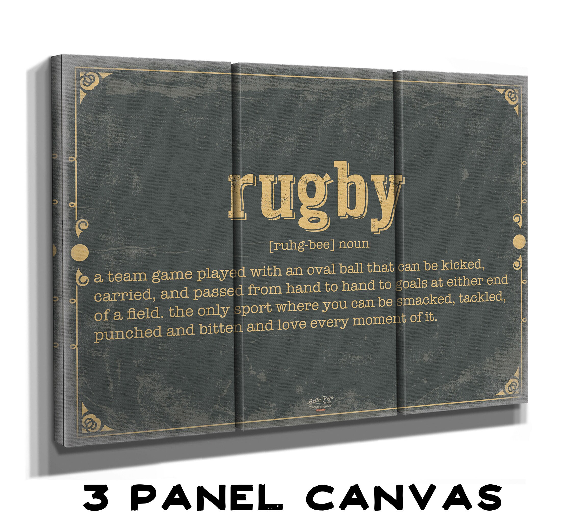 Rugby Word Definition Wall Art Gift for Rugby Dictionary - Etsy