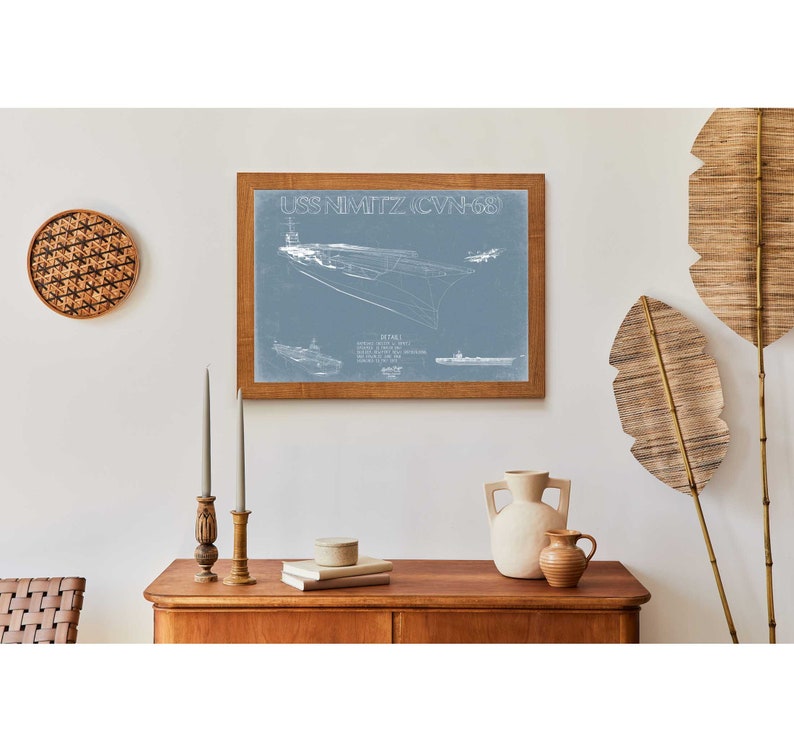 USS Nimitz CVN-68 Blueprint Wall Art Original Carrier Print - Etsy