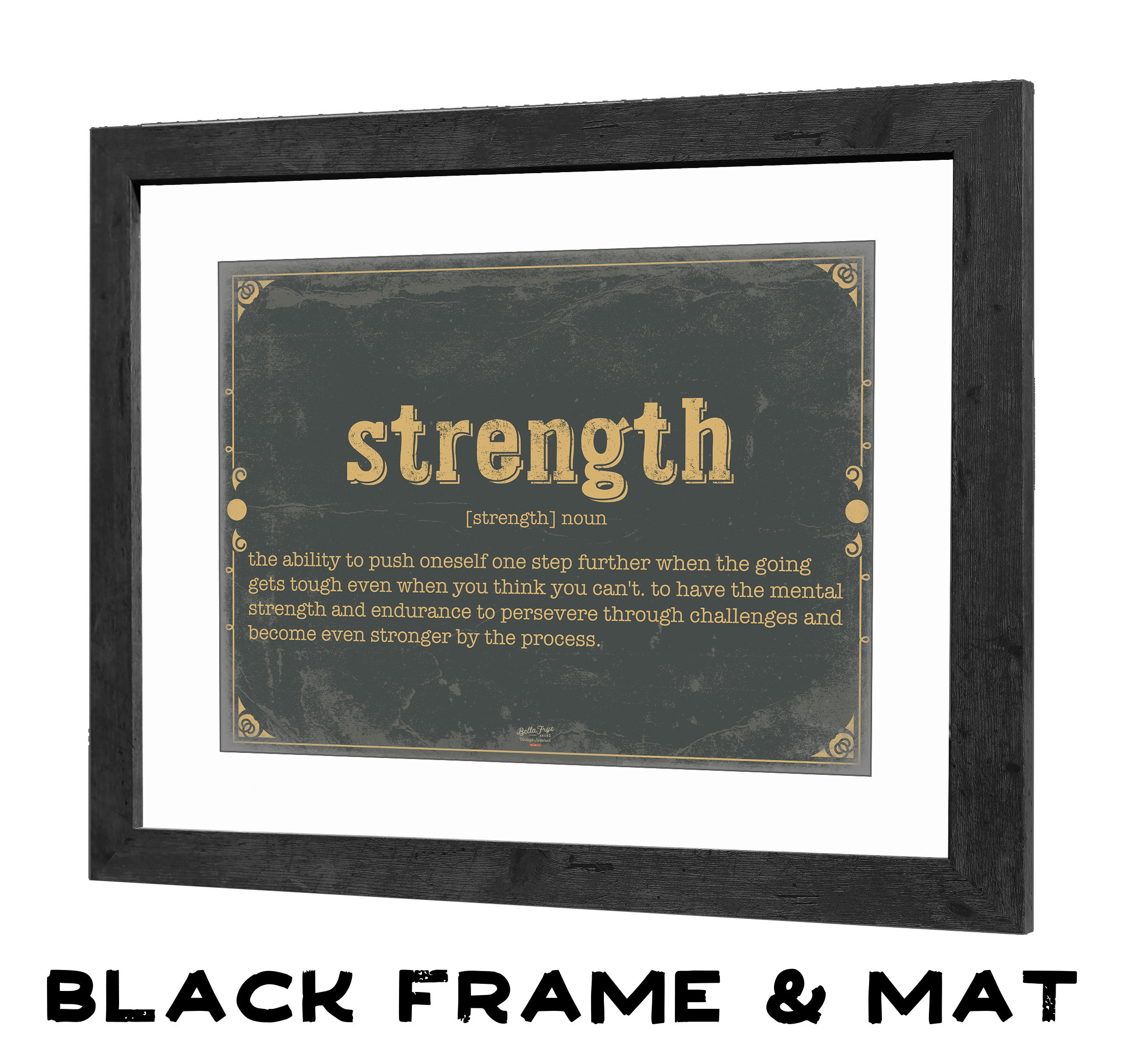 Strength Word Definition Wall Art Gift for Strength - Etsy