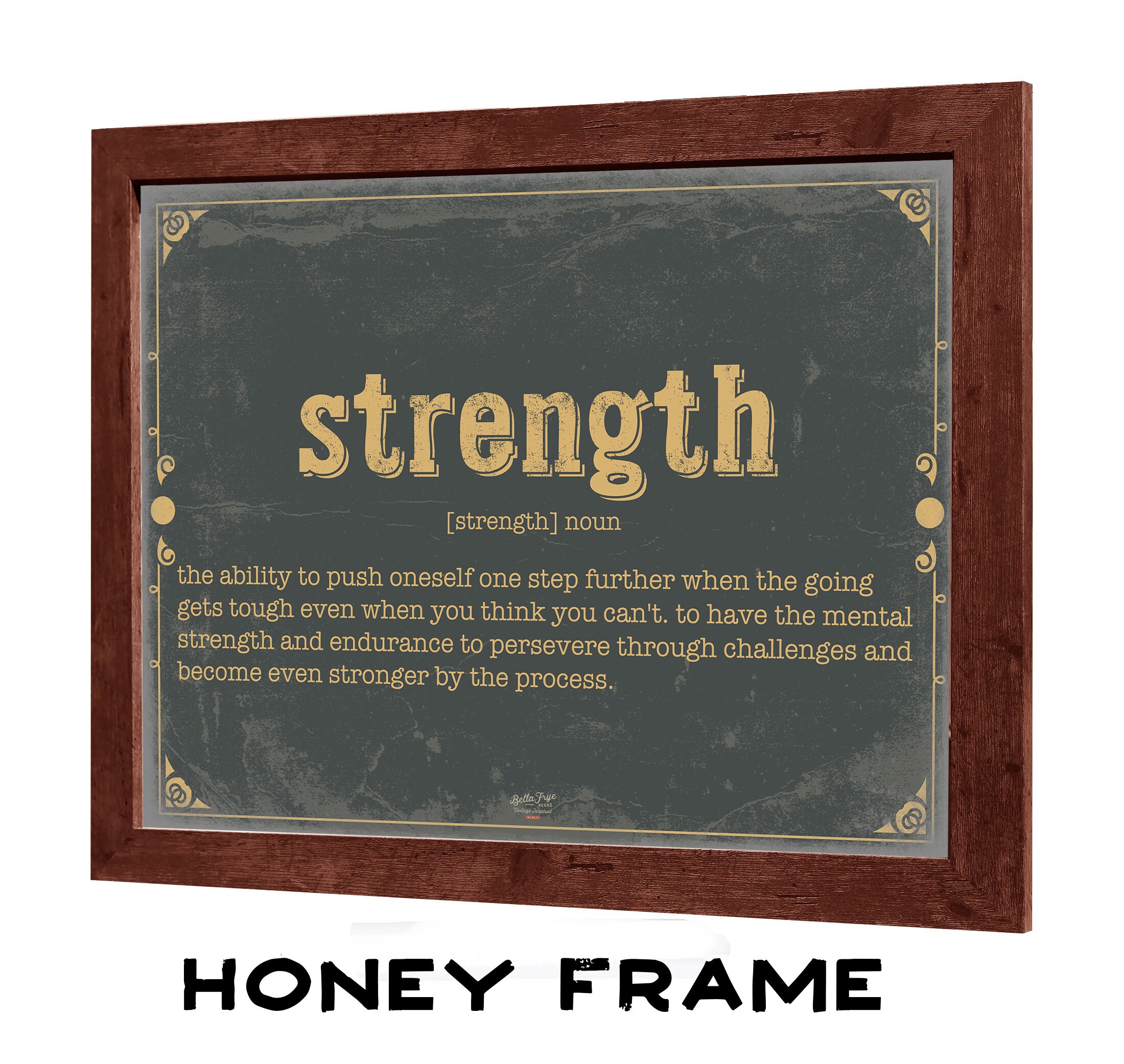 Strength Word Definition Wall Art Gift for Strength - Etsy