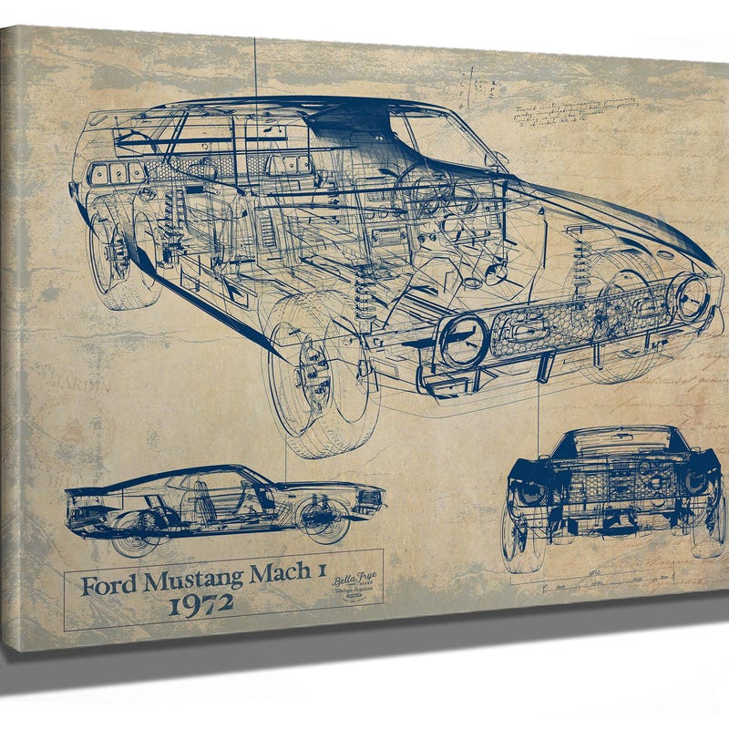 Muscle Car Print - Etsy