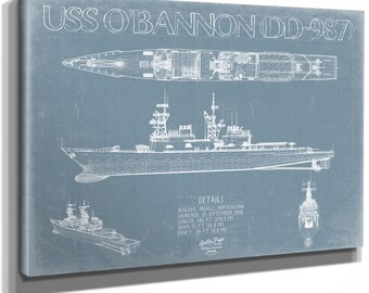 Personalized Metal DD 450 USS O'bannon Photo Wall Print - Etsy