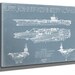 USS Nimitz CVN-68 Blueprint Wall Art Original Carrier Print - Etsy