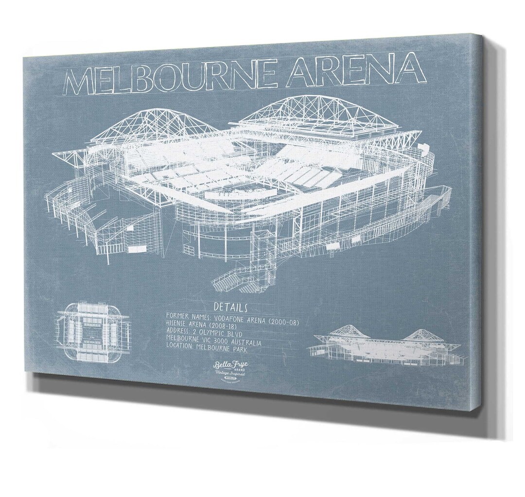 Melbourne Arena (john Cain Arena) Wall Art - Original Australian Open ...