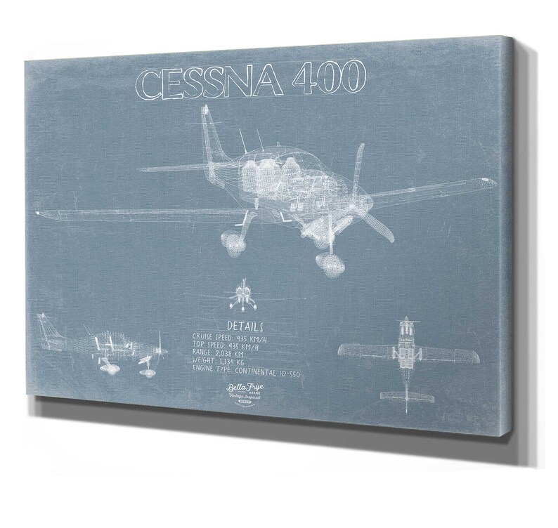 Cessna 400 Ttx Aircraft Blueprint Wall Art Original Airplane - Etsy