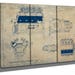 Vintage Chevrolet LS1 Engine Print, Original Blueprint Canvas - Etsy