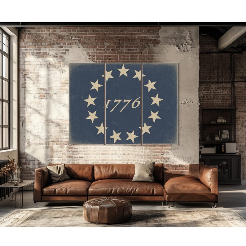 Declaration of Independence Print: 1776 Patriotic Wall Art, Canvas or ...