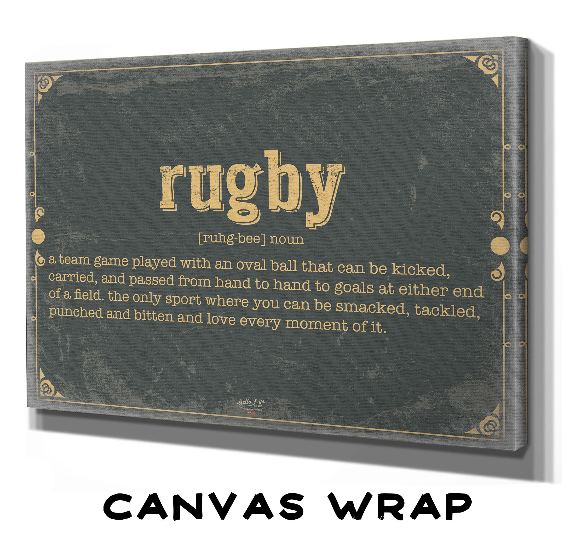 Rugby Word Definition Wall Art Gift for Rugby Dictionary - Etsy
