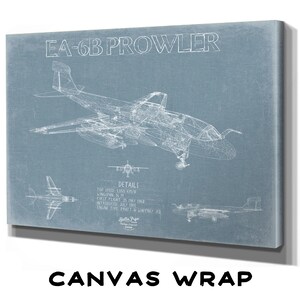 Northrop Grumman EA-6B Prowler Aircraft Blueprint Wall Art - Original ...